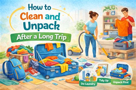 How To Clean And Unpack After A Long Trip Easy Home Reset Guide