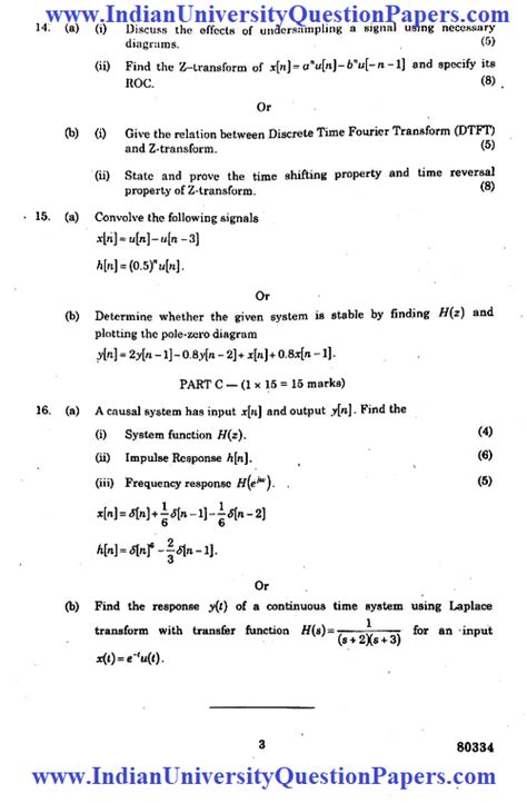 EC6303 Signals And Systems Nov Dec 2016 Question Paper University Question Papers