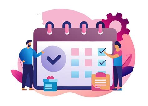 Scheduling And Planning Concept With A Calendar And Team Collaboration Premium Ai Generated Vector