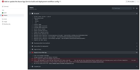 Azure Container Apps Jobs で Github Actions を実行して、private Endpoint で保護された App Service にデプロイする