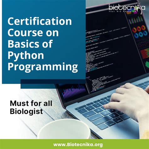 Python Basics Certification Course — Biotecnika Store