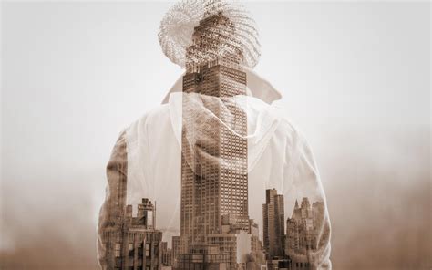 Powerful Double Exposure Images Created With Cityscapes And Portraits