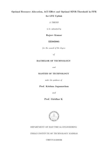 176791854 Lte Uplink Optimization Pdf