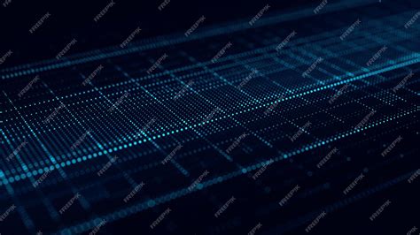 Premium Photo Abstract Technology Perspective Grid Background Digital Network Connection