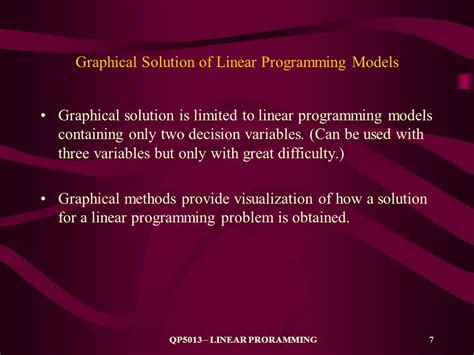 Part I Linear Programming Model Formulation And Graphical Solution