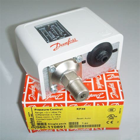 เพรสเชอร์สวิทช์ Pressure Switch ยี่ห้อ Danfoss แดนฟอส รุ่น Kp1 Kp35 Kp36 Kp5 แบบเกลียวใน 1 4