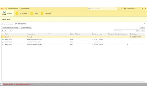 Мобильная конфигурация для весов Mertech с печатью этикеток 1С Предприятие 8 3