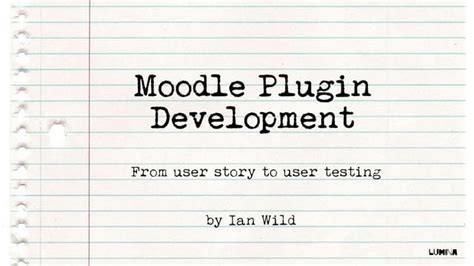 Moodle Plugin Development Pptx