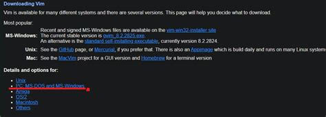 [windows Vim] Windows에서의 Vim 설치