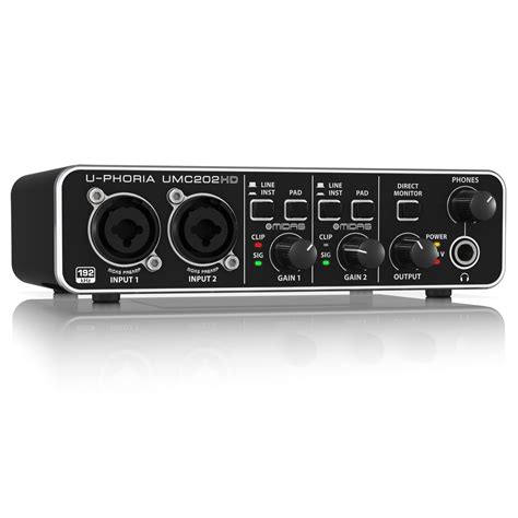 Behringer U Phoria Umc202hd Usb Audio Interface Nesten Nytt Gear4music