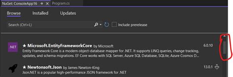 Bug The Scroll Bar Is Not Located At The Top Of Package List In “browse” And “updates” Tab Of