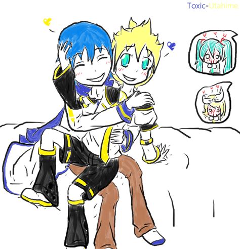 Len X Kaito Hug By Toxic Utahime On Deviantart