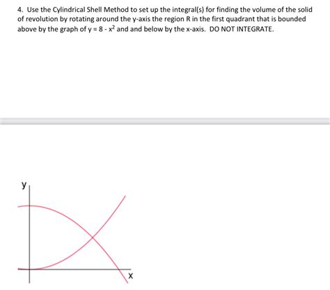 Solved 4 Use The Cylindrical Shell Method To Set Up The