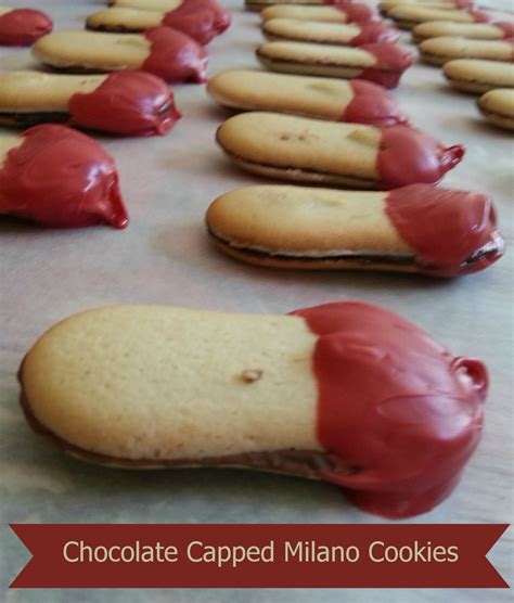 Chocolate Capped Milano Cookies Simply Sherryl