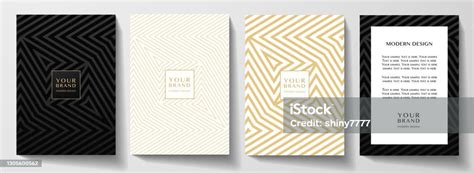 모던 블랙 커버 프레임 디자인 세트 프리미엄 색상의 럭셔리 크리에이티브 라인 패턴 블랙 골드 화이트 패턴에 대한 스톡 벡터 아트 및 기타 이미지 Istock