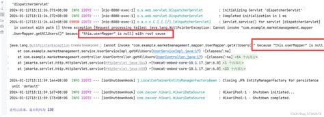 cannot invoke “com example marketmanagement mapperermapper xxx“ because “this xxxmappe“ is