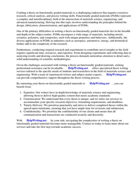thesis on functionally graded materials pdf science and mathematics