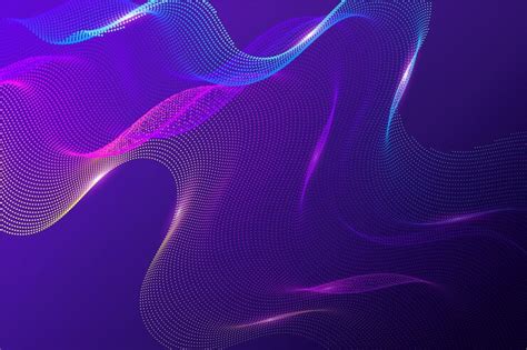 Free Vector Gradient Particle Wave Background