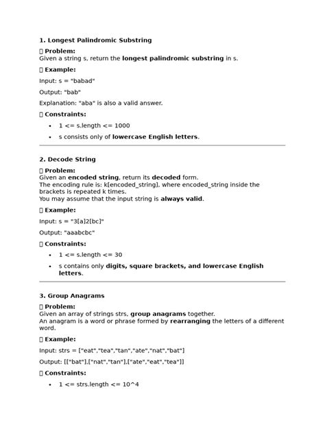 Leet Code Practice Question Pdf