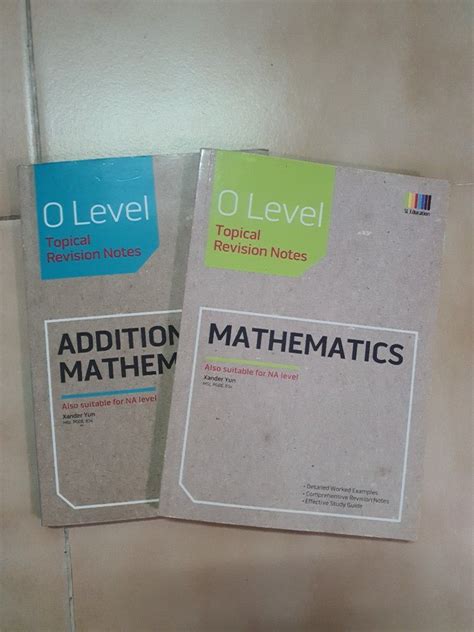 O Level Topical Revision Notes O Level And A Level Hobbies And Toys Books And Magazines