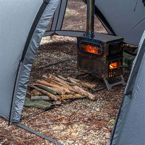 Pomoly Openvista 2 Tunnel Tent 2p Hot Tent For Wood Stove Steel