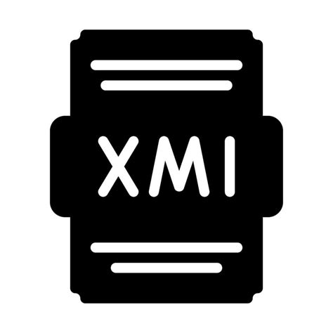 Xml File Icon Solid Style Spreadsheet File Type Extension Format Icons Vector Illustration