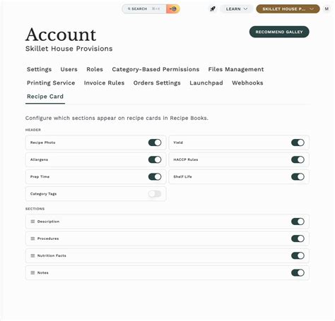 How Do I Customize What Appears On Recipe Cards