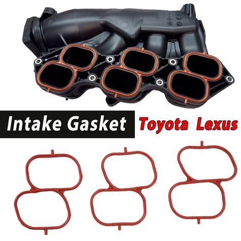 3pcs Engine Intake Manifold Gasket For Lexus Rx350 Es350 Toyota Avalon Camry Highlander Rav 4