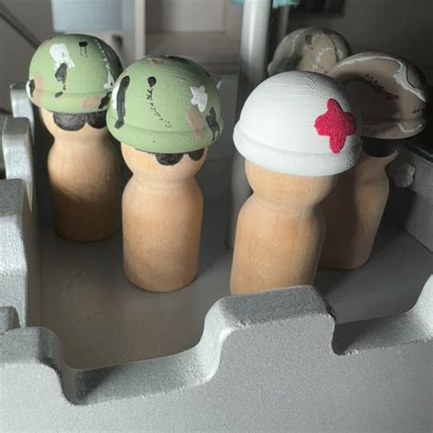 Montessori Army Peg Dolls Sweet Lizas