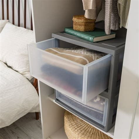 Plastic Storage Drawers Under Bed Large Under Bed Plastic Storage