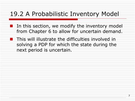 Ppt Chapter 19 Probabilistic Dynamic Programming Powerpoint Presentation Id281274