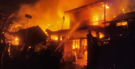 ချမ်းမြသာစည်မြို့နယ်တွင် မီးလောင်မှုဖြစ်ပွားခဲ့ရာ နေအိမ် ၁၂ လုံး မီးလောင်ပျက်စီး