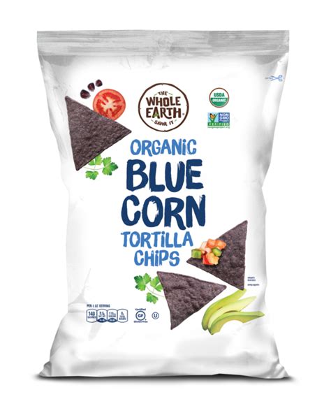 Organic Blue Corn Chips The Whole Earth Snak King