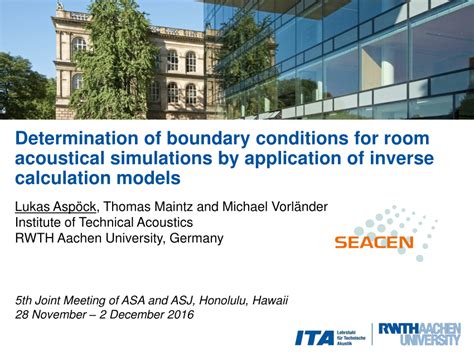 Pdf Determination Of Boundary Conditions For Room Acoustics Simulation By Application Of