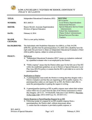 Fillable Online Independent Educational Evaluations IEE Fax Email Print PdfFiller