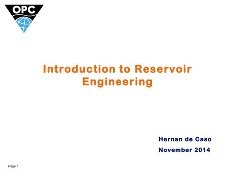 Introduction To Reservoir Engineering