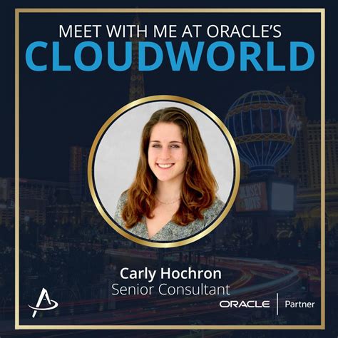 Carly Hochron On Linkedin Cloudworld Oraclepartner Weknoworacle Cloudworld2023