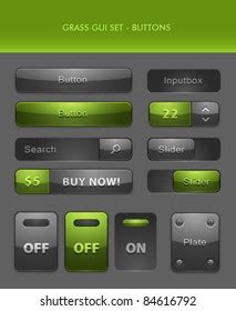 Vector User Interface Elements Buttons Stock Vector Royalty Free 84061207 Shutterstock