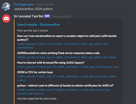 Adding Tags To The Stackoverflow Command · Issue 797 · Python Discord