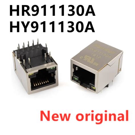 5pcs New Original Hr911130a Hy911130a Hanrun With Lamp Gigabit Rj45