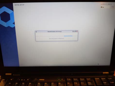 QubesOS Post Installation Initial Setup Hangs At Executing Qubes Configuration General