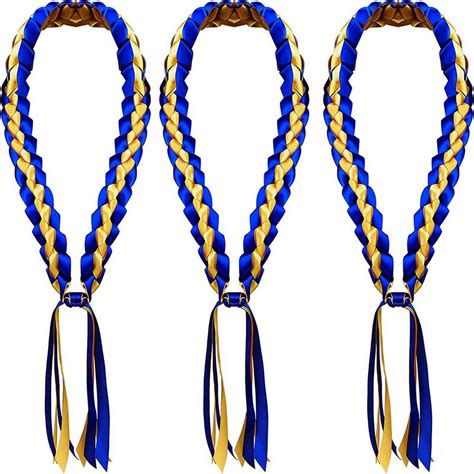 3pcs Graduation Leis 2023 Ribbon For Braided Class Of