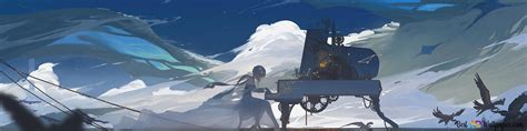 Lumine Playing The Piano Close To Nature Genshin Impact K Wallpaper Download