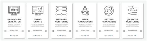 Premium Vector Ui Development Digital Menu Hmi Scada Plc Network Monitoring Status