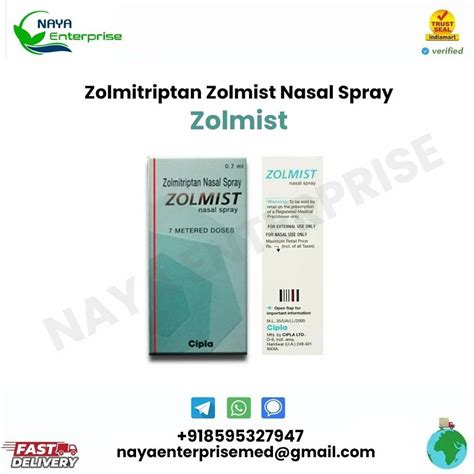 Zolmitriptan Zolmist Nasal Spray At ₹ 700pack Pharmaceutical Tablets