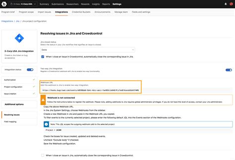 Configuring Bi Directional Jira Integration Bugcrowd Docs