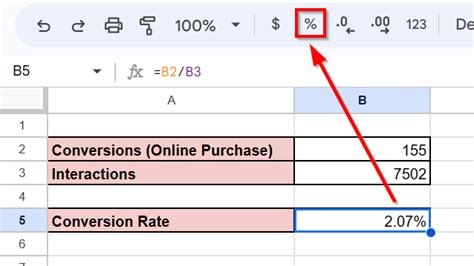 How To Calculate Conversion Rate Sheets For Marketers
