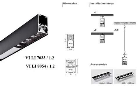 LED Linear Light ARCHITECTURE LED Linear Profile Light 7550 Manufacturer From Pune