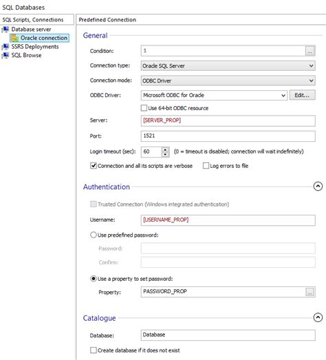 Configure Oracle Database Connection