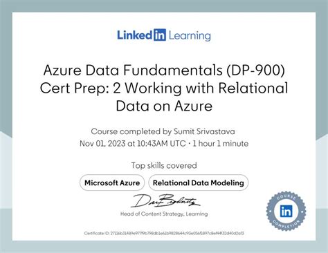 Course On Azure Data Fundamentals Dp 900 Sumit Srivastava Posted On The Topic Linkedin